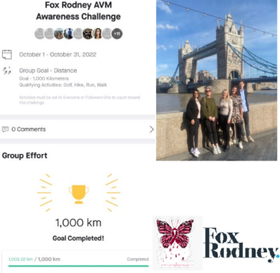 Fox Rodney are proud to raise awareness for Arteriovenous Malformation ...